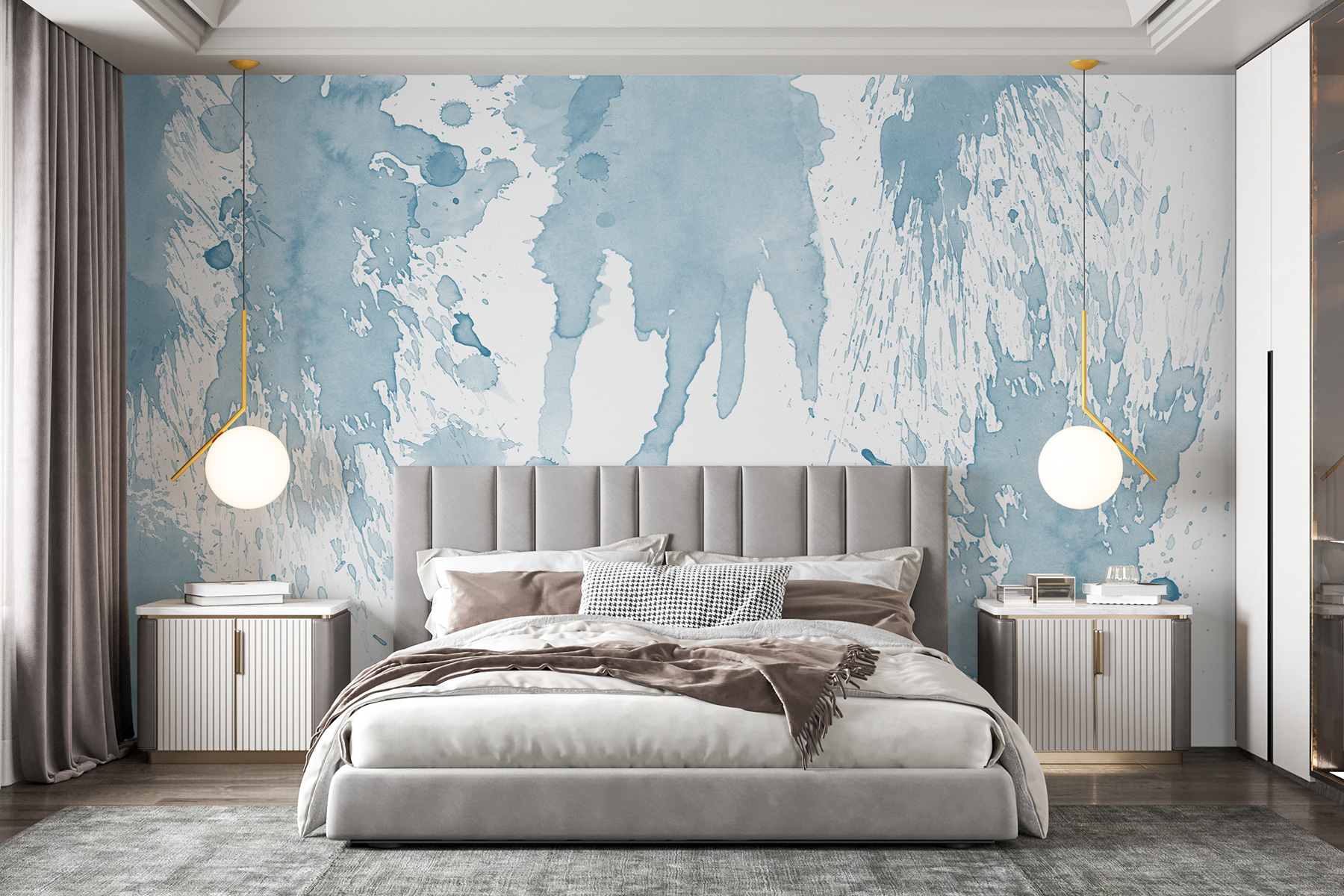 Wall murals A close up of a paint splatter : w01285v3 - Tapeko.co.uk