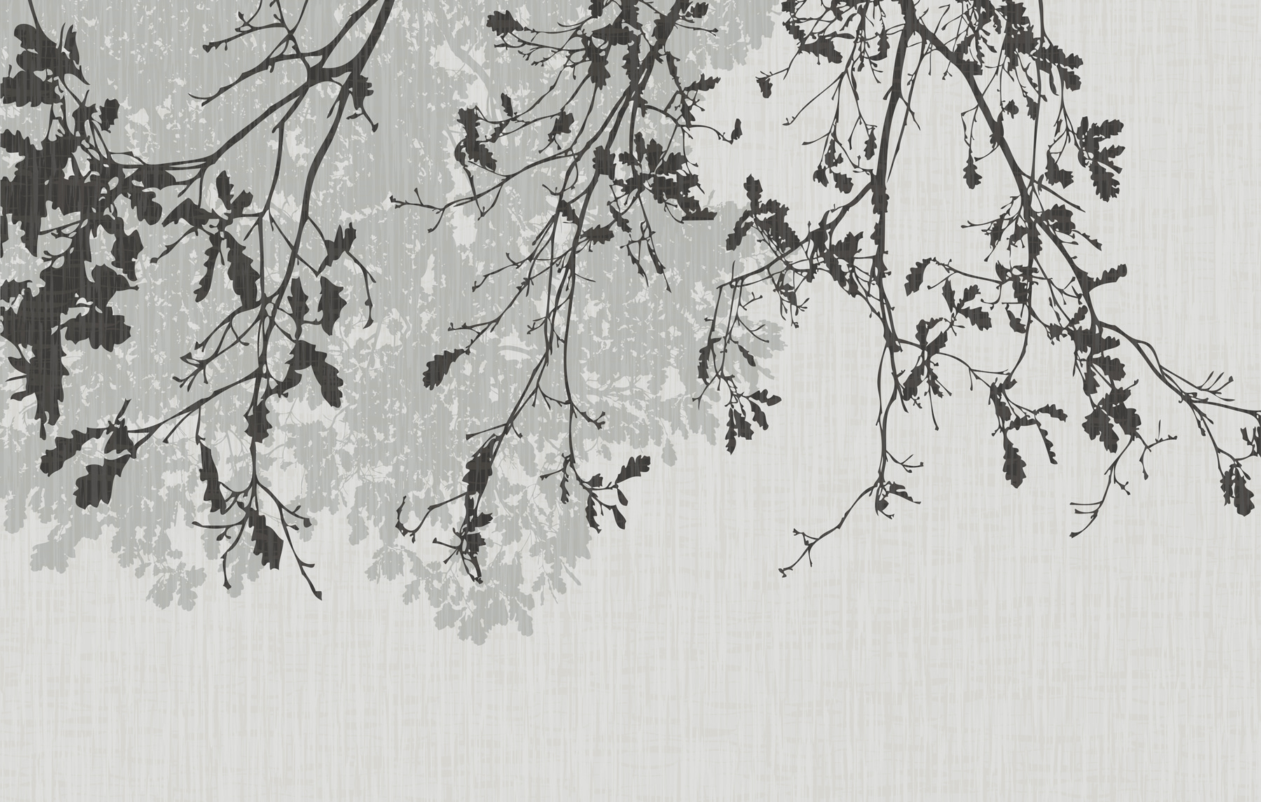 Wall murals Tree branches with leaves : w08167v2 - Tapeko.co.uk
